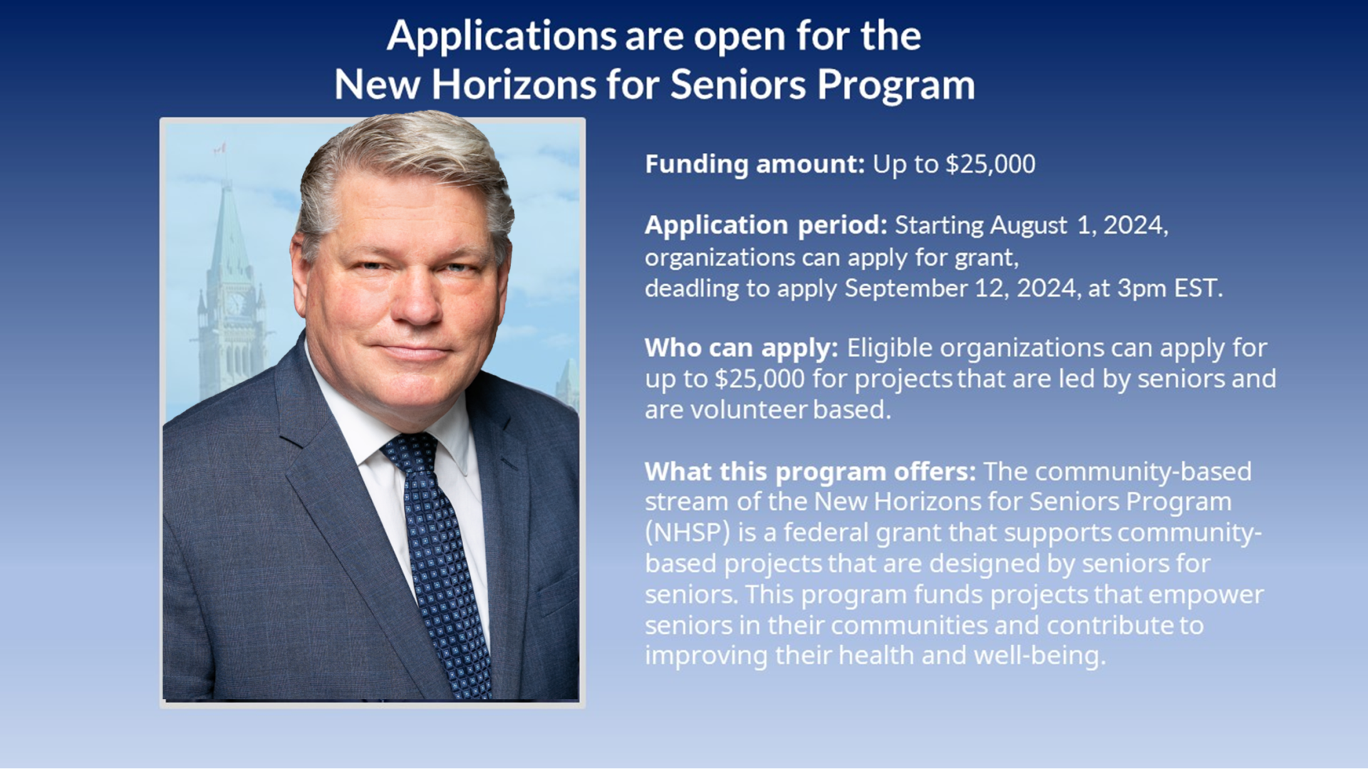 New Horizons for Seniors Program (Community Based Projects) Application ...